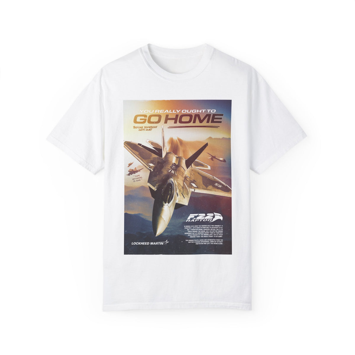 F-22 Raptor Propaganda T-shirt – flightposterstore