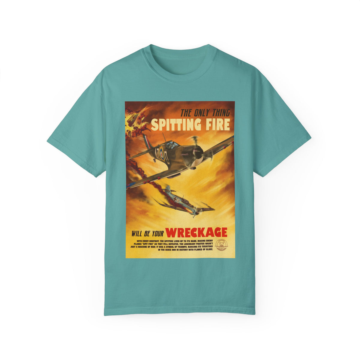 Supermarine Spitfire Propaganda T-shirt – flightposterstore