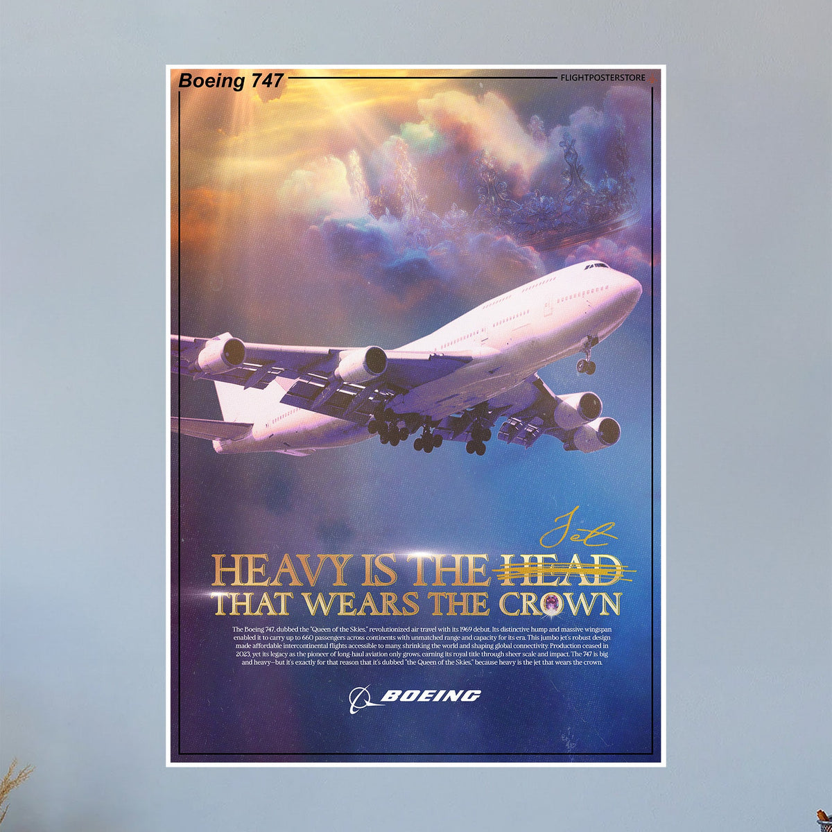 Boeing 747 Propaganda Poster – flightposterstore