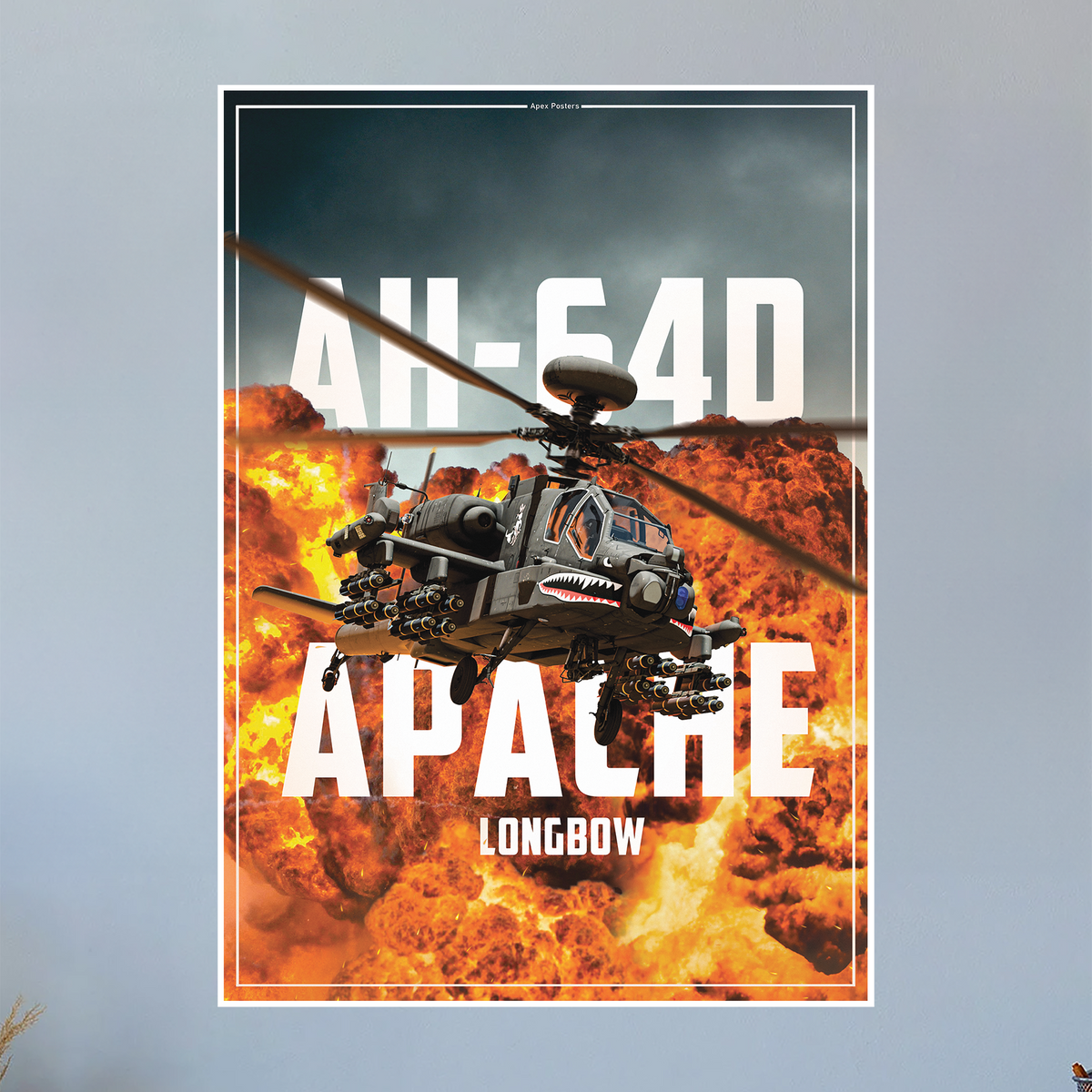 AH-64D Apache Poster (Apex Posters) – flightposterstore
