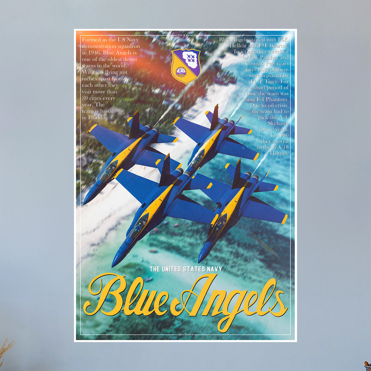 Blue Angels Poster (Apex Posters) – flightposterstore