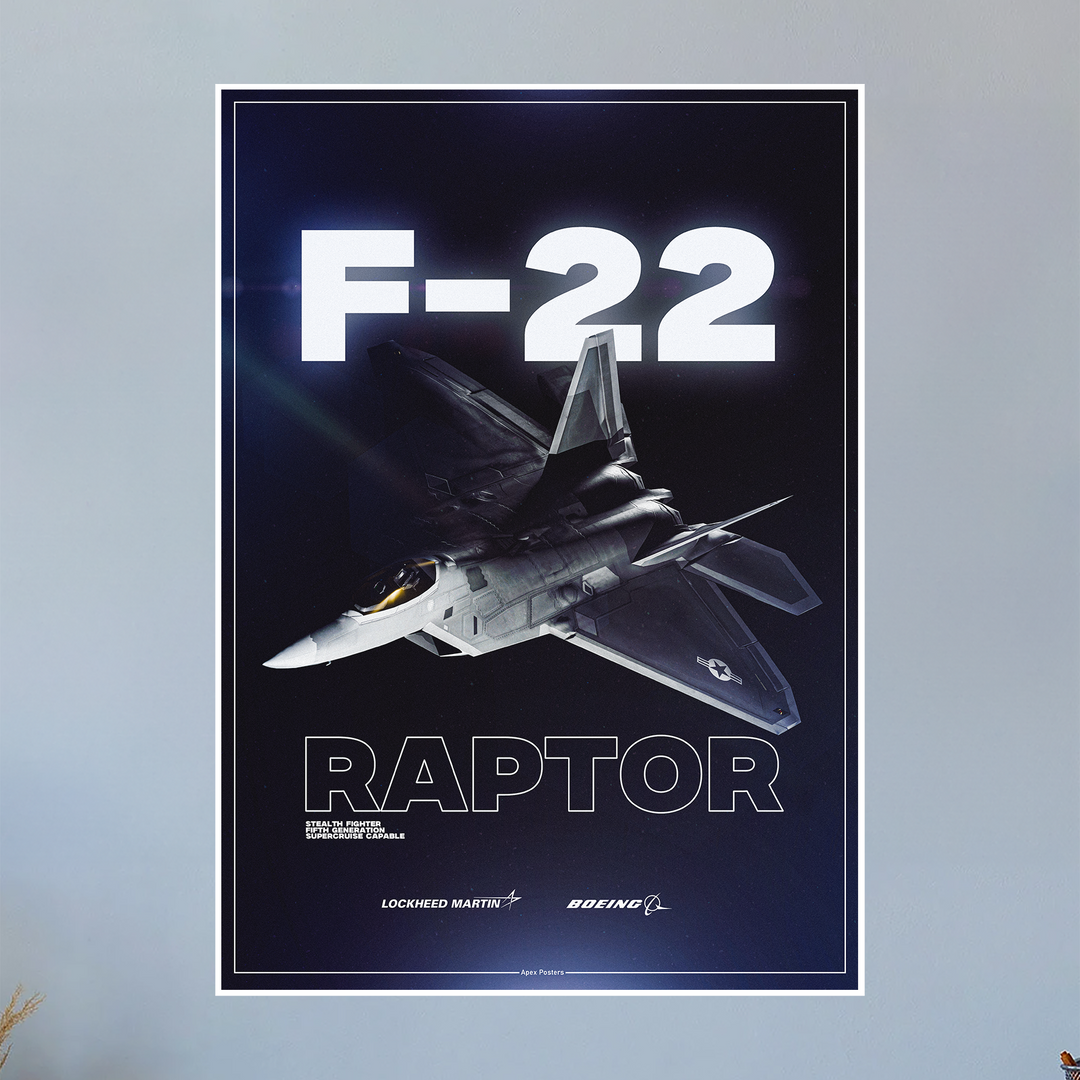 F-22 Raptor Poster (Apex Posters) – flightposterstore