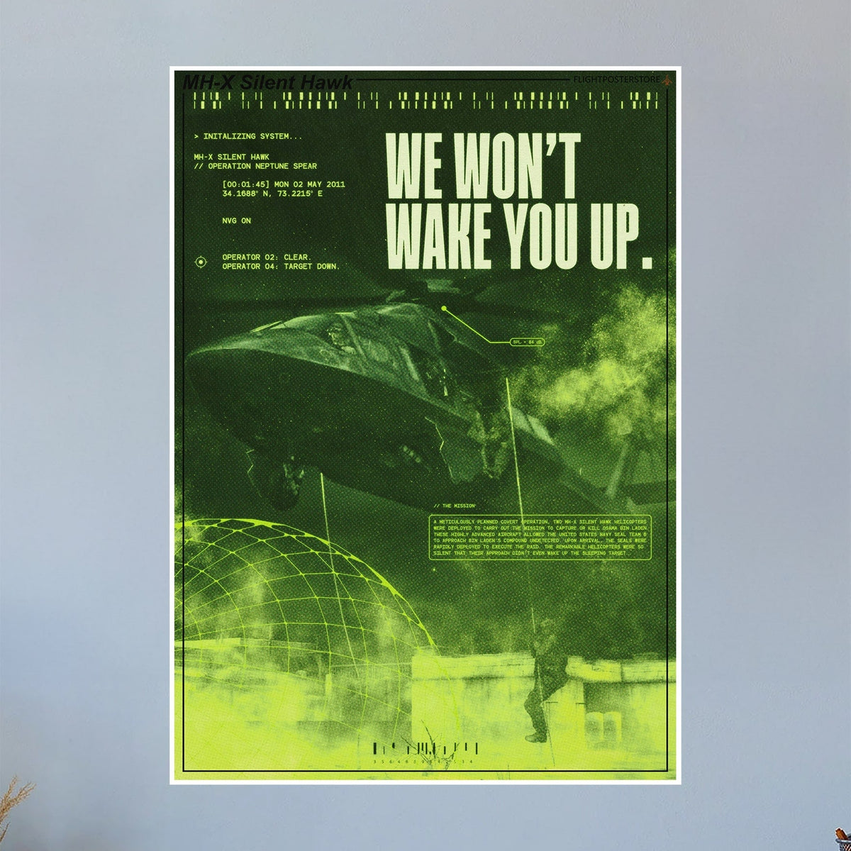 MH-X Silent Hawk Propaganda Poster – flightposterstore