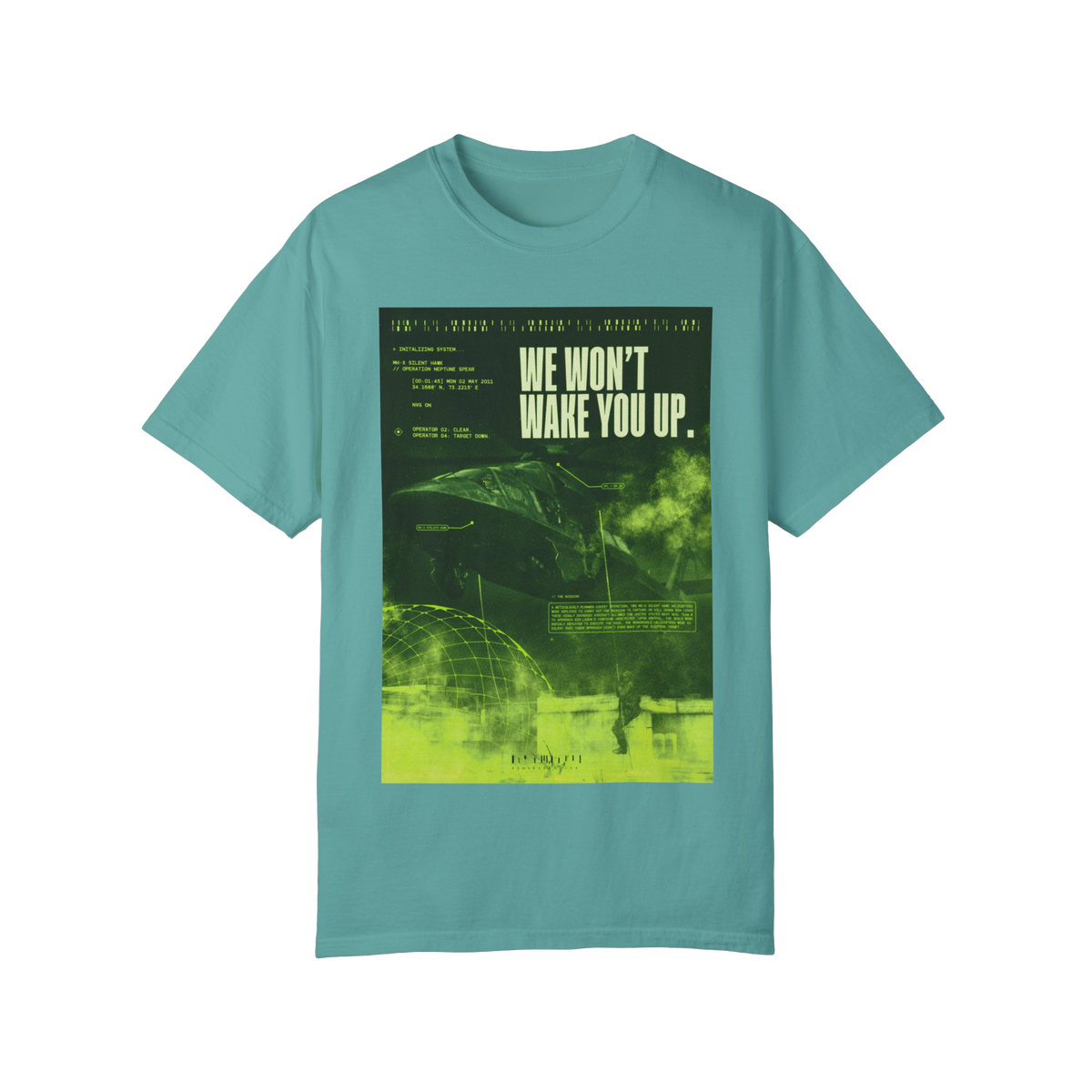 MH-X Stealth Hawk Propaganda T-shirt – flightposterstore