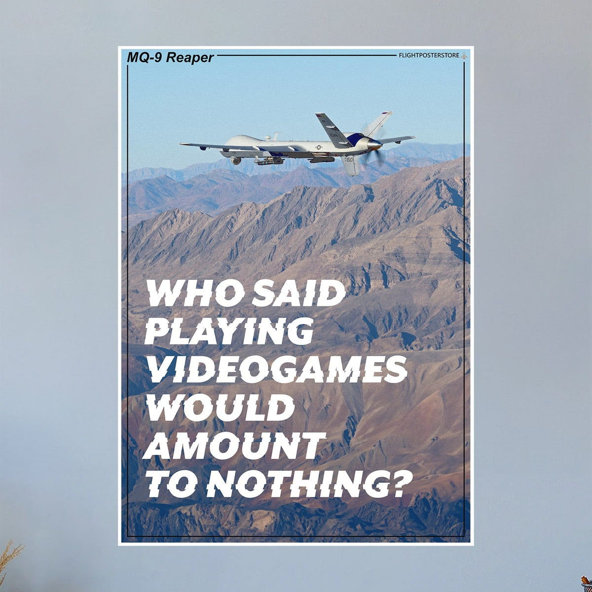 MQ-9 Reaper Propaganda Poster – flightposterstore