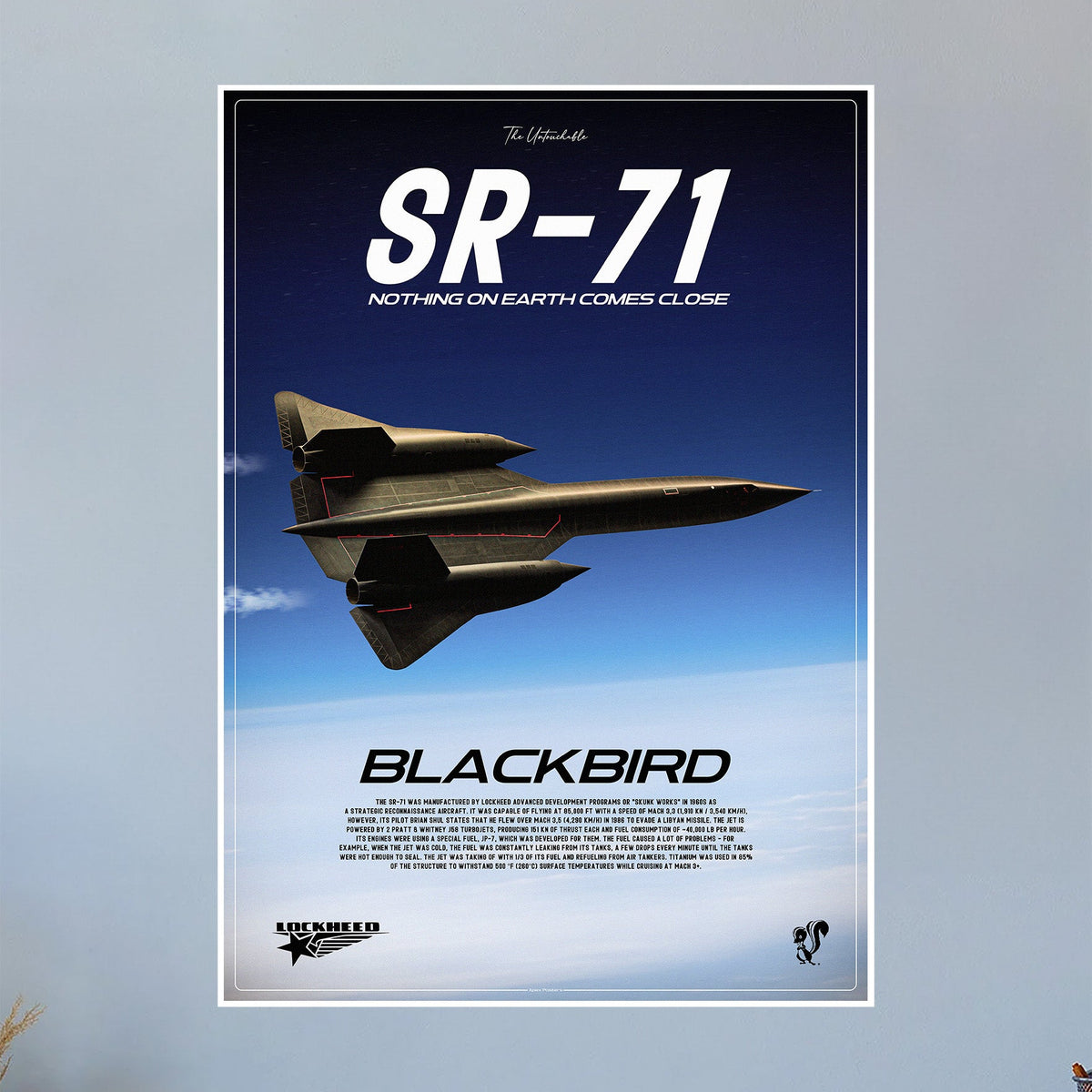SR-71 Blackbird Poster (Apex Posters) – flightposterstore