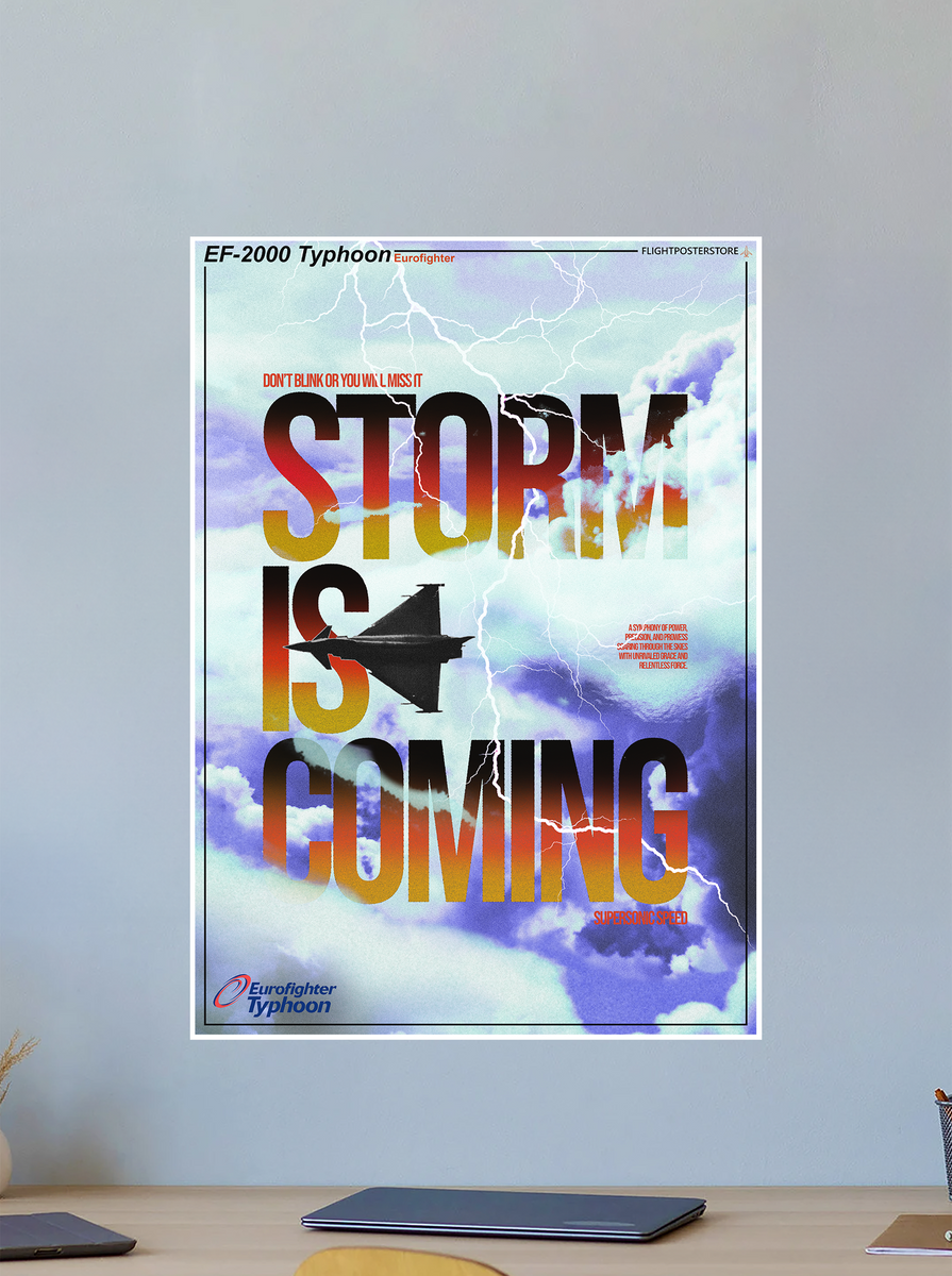 EF-2000 Typhoon Propaganda Poster – flightposterstore