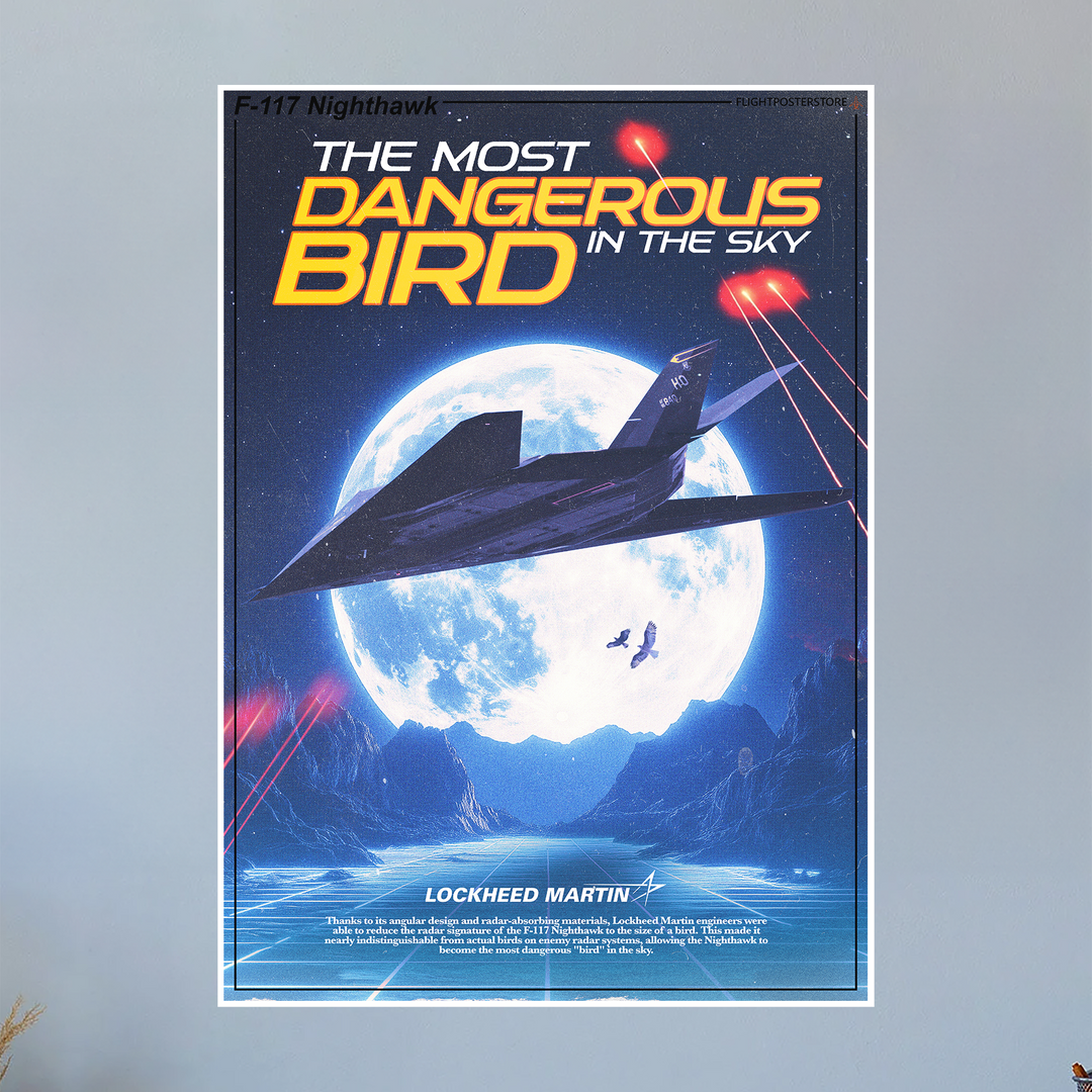 F-117 Nighthawk Propaganda Poster – flightposterstore