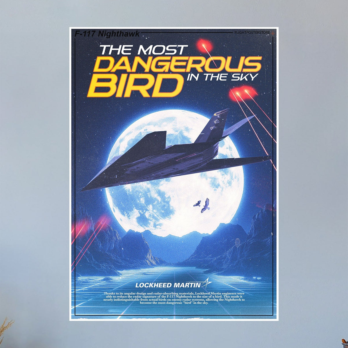 F-117 Nighthawk Propaganda Poster – flightposterstore
