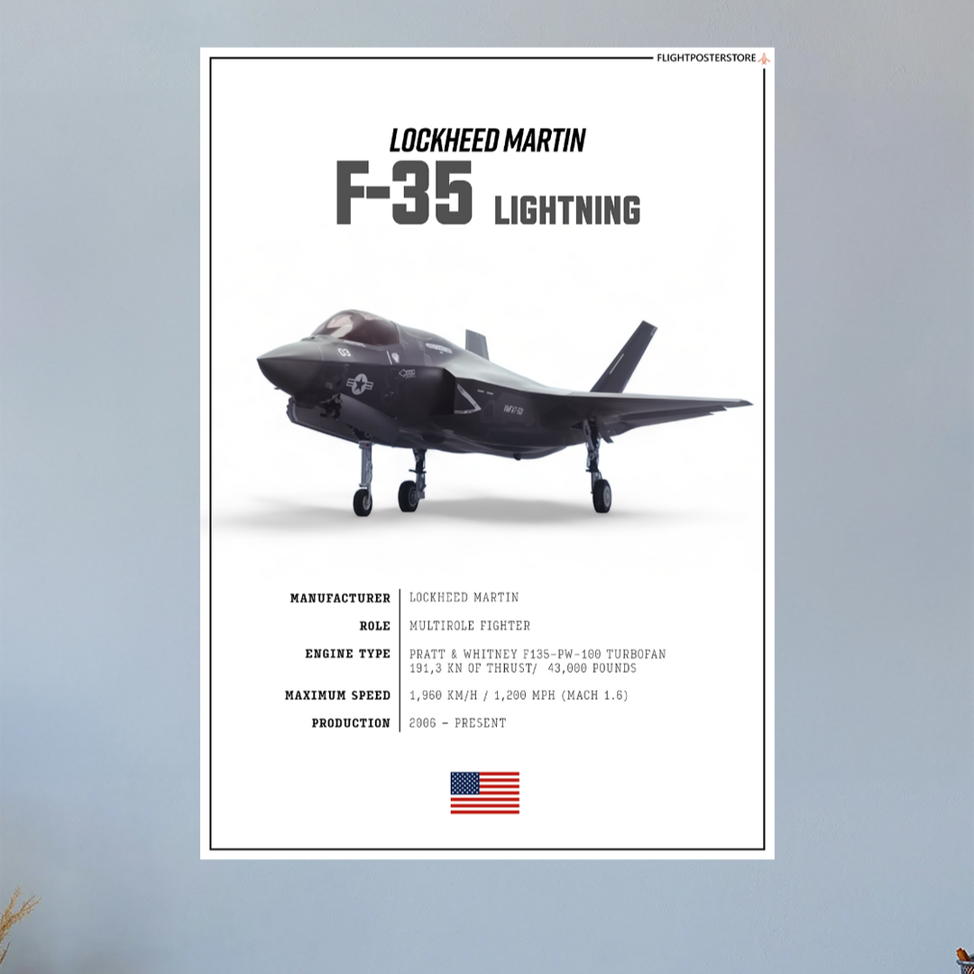 F-35 SPEC. Poster – flightposterstore