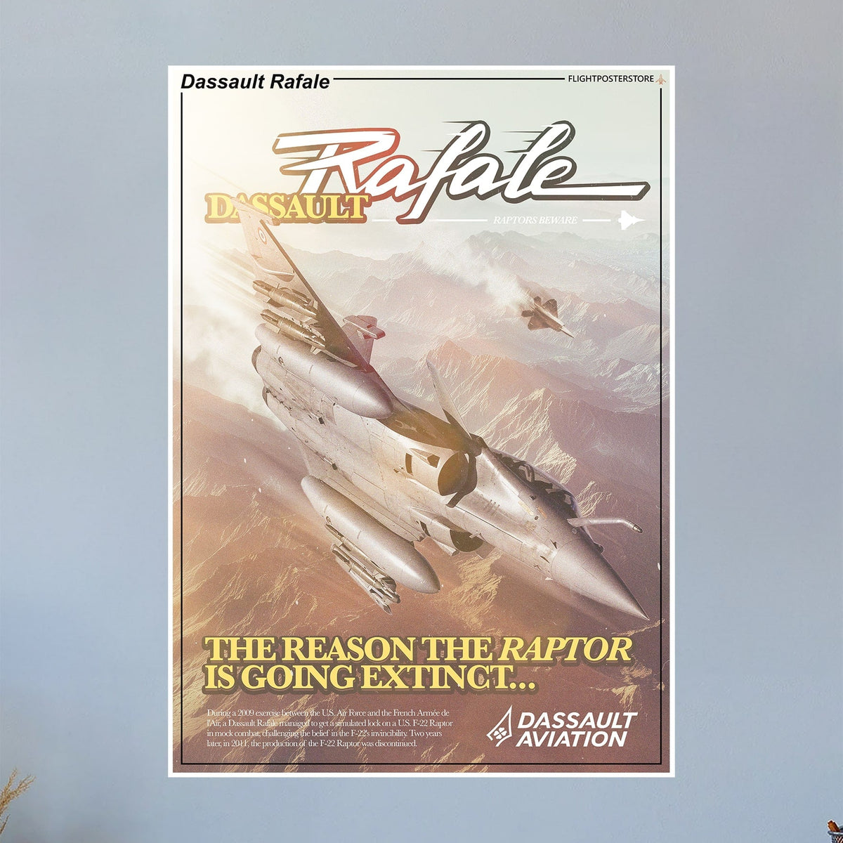 Dassault Rafale Propaganda Poster – flightposterstore