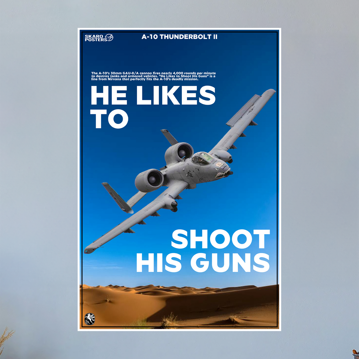A-10 Warthog Propaganda Poster (Skaro Posters) – flightposterstore