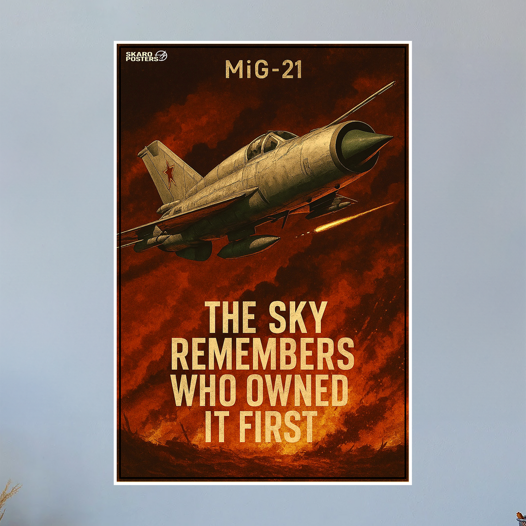 MiG-21 Propaganda Poster (Skaro Posters) – flightposterstore