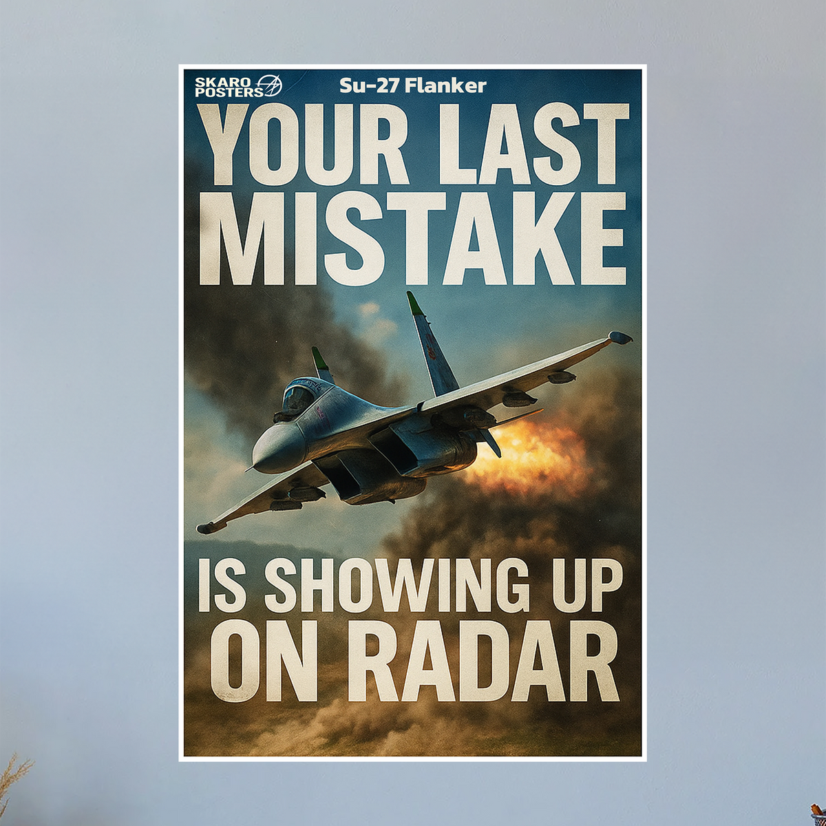 Su-27 Flanker Propaganda Poster (Skaro Posters) – flightposterstore