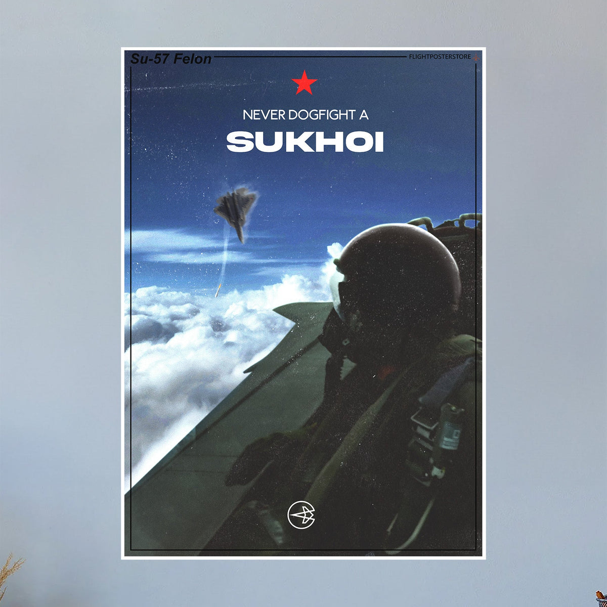 Su-57 Felon Propaganda Poster – flightposterstore